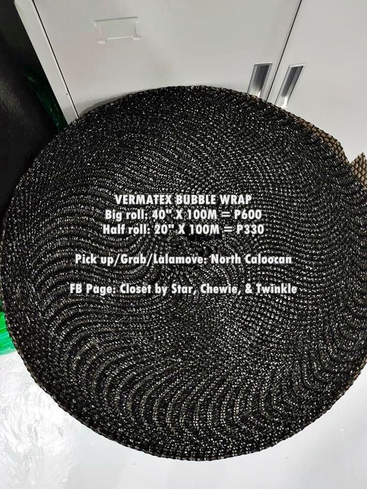 Vermatex Black Bubble Wrap on Carousell