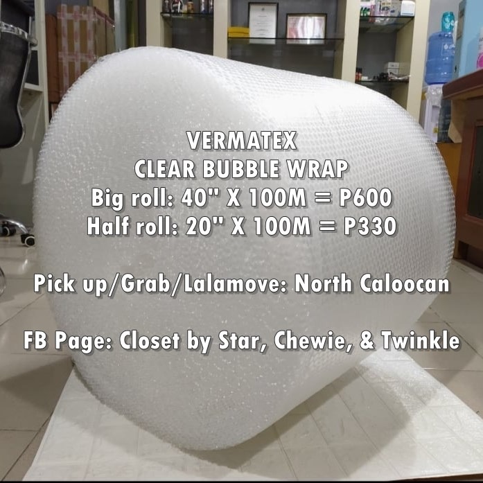 Vermatex Clear Bubble Wrap, Hobbies & Toys, Stationary & Craft, Craft ...