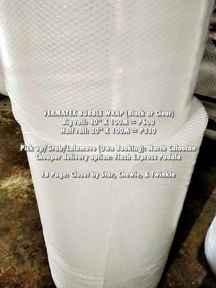 Vermatex Clear Bubble Wrap, Hobbies & Toys, Stationary & Craft, Craft ...