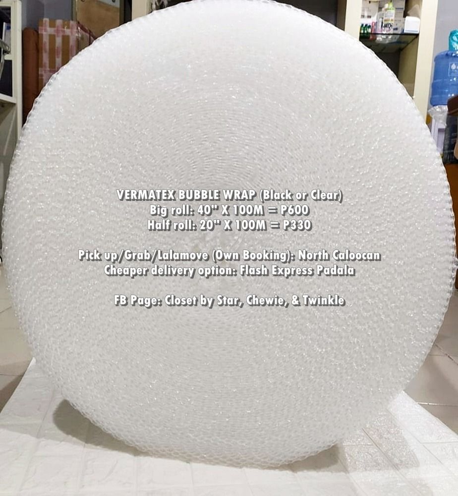 Vermatex Clear Bubble Wrap, Hobbies & Toys, Stationary & Craft, Craft ...