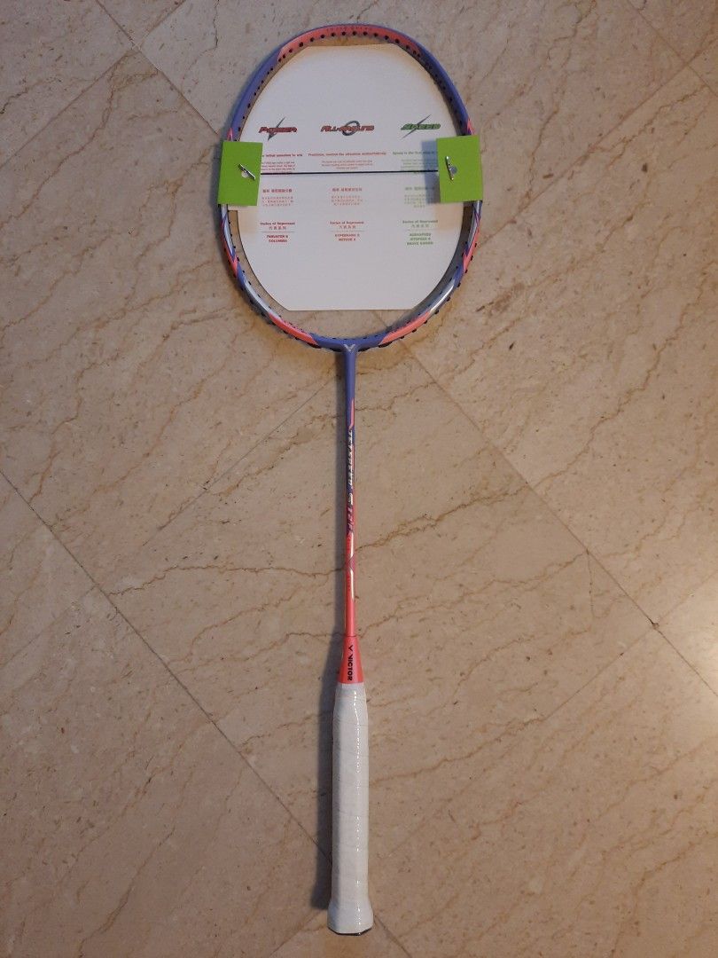 Victor Jetspeed S12F Badminton Racket, Sports Equipment, Sports & Games ...