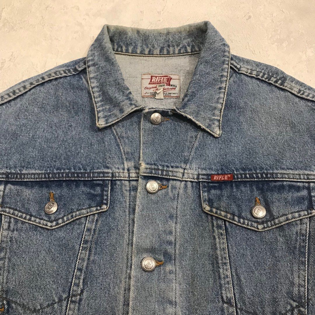 Rifle Jeans And Jackets Vintage Denim Jacket Made In Italy, Men's Fashion, Coats, Jackets And ...