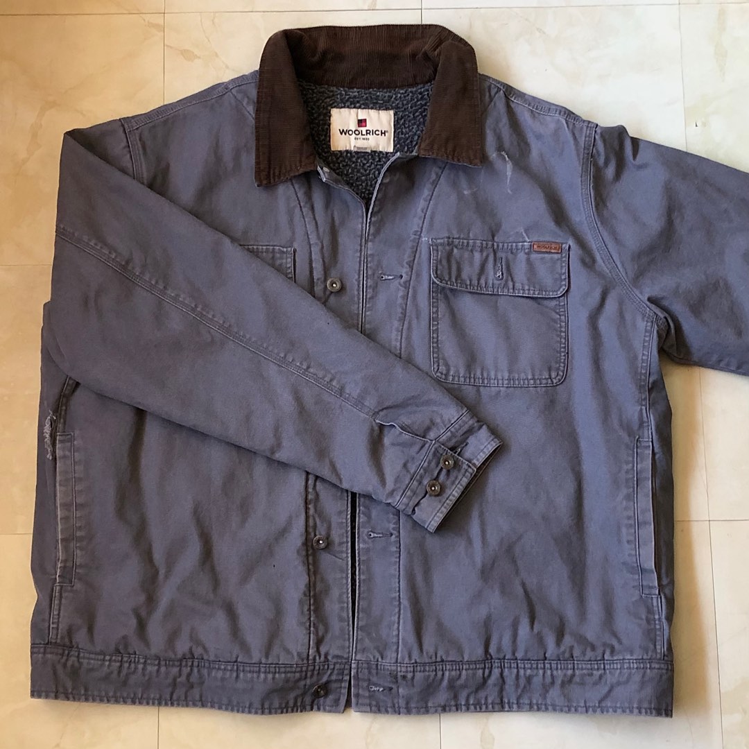 Vintage Woolrich Denim Jacket, Men's Fashion, Coats, Jackets and ...