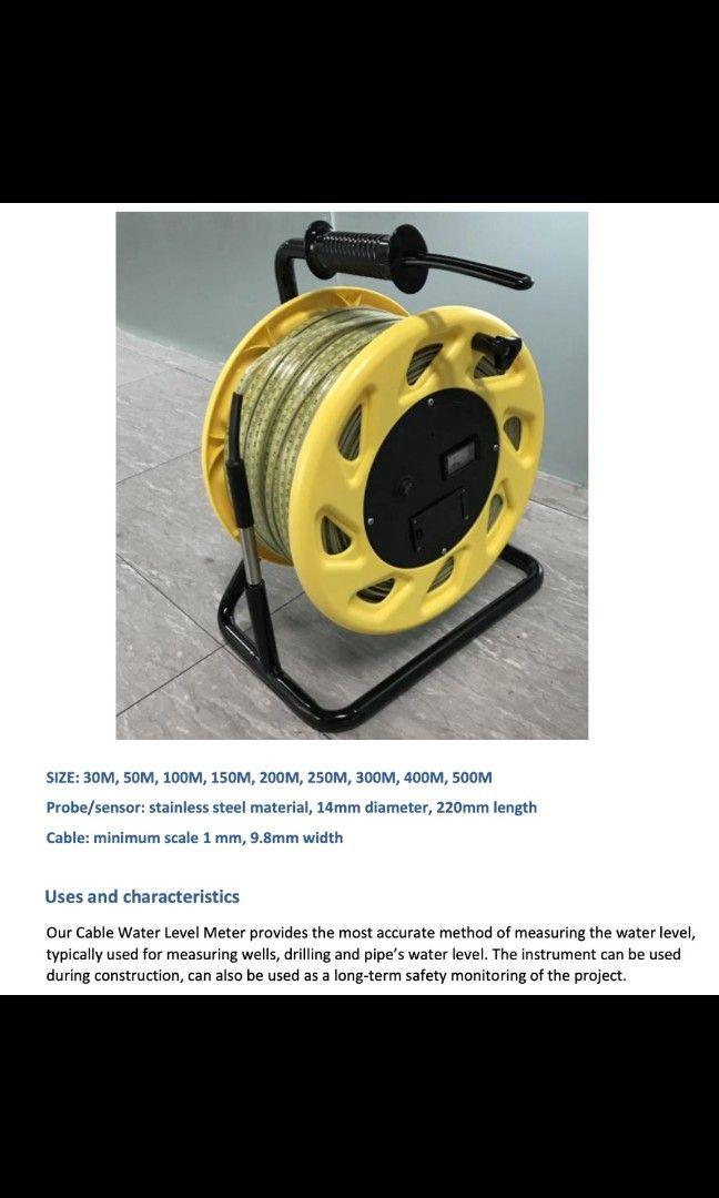 Water level indicator Sounding device piezometer, Commercial ...