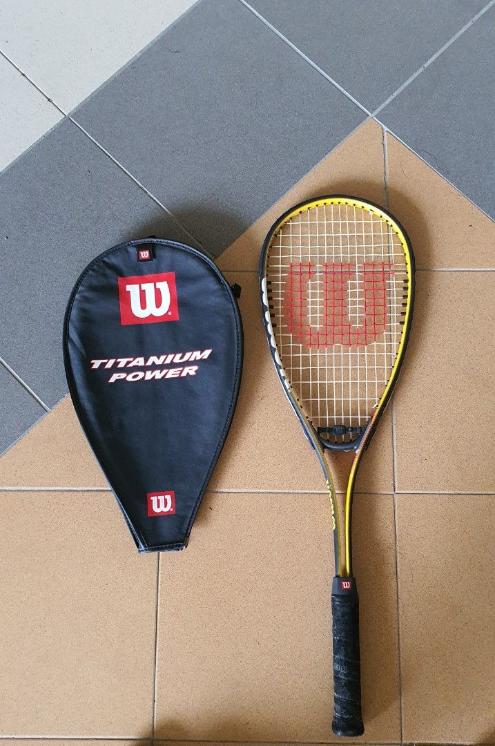 Wilson Titanium Smash Squash Racquet, Sports Equipment, Sports & Games ...