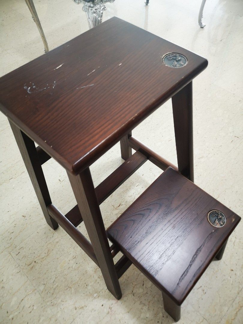 Wooden step-up stool, Furniture & Home Living, Furniture, Chairs on ...