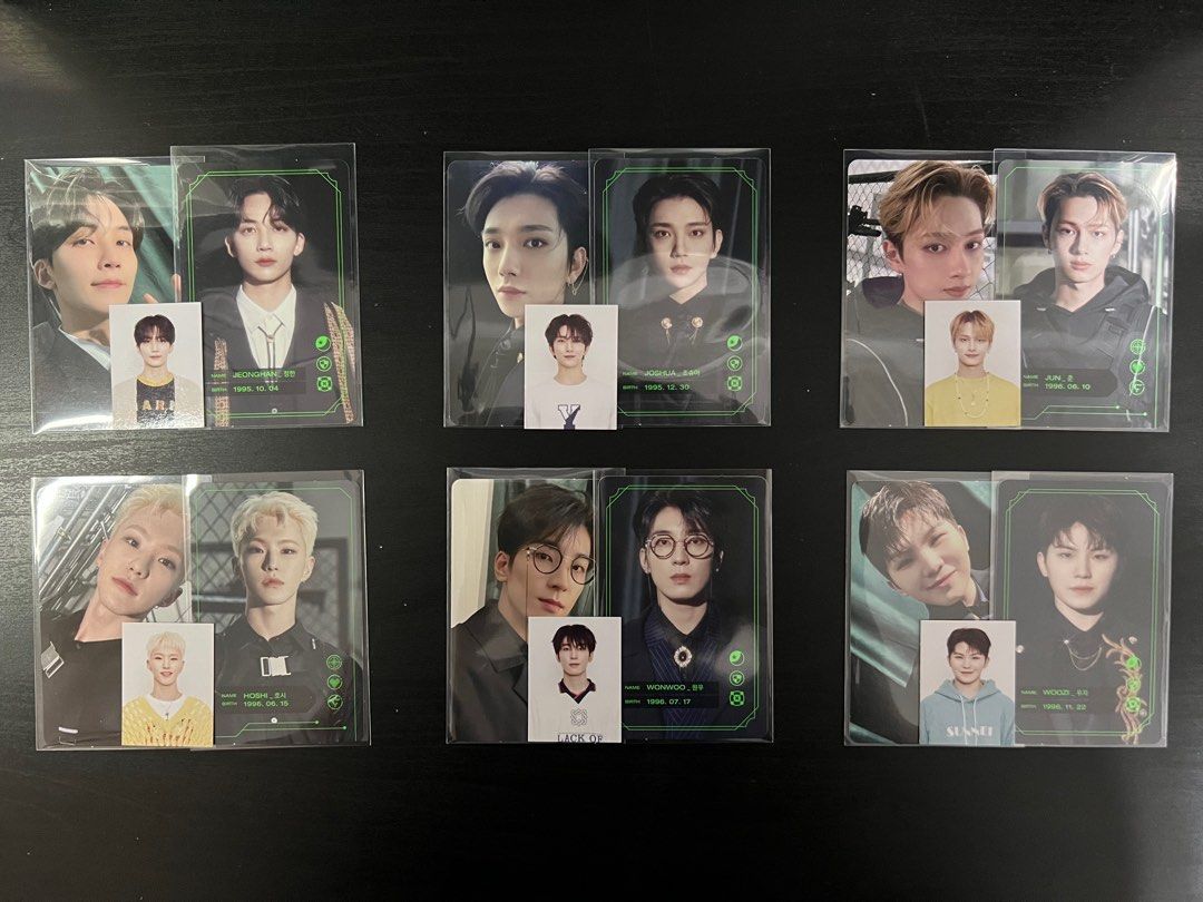 [WTS] Seventeen svt 7th carat membership kit member pc set jeonghan ...