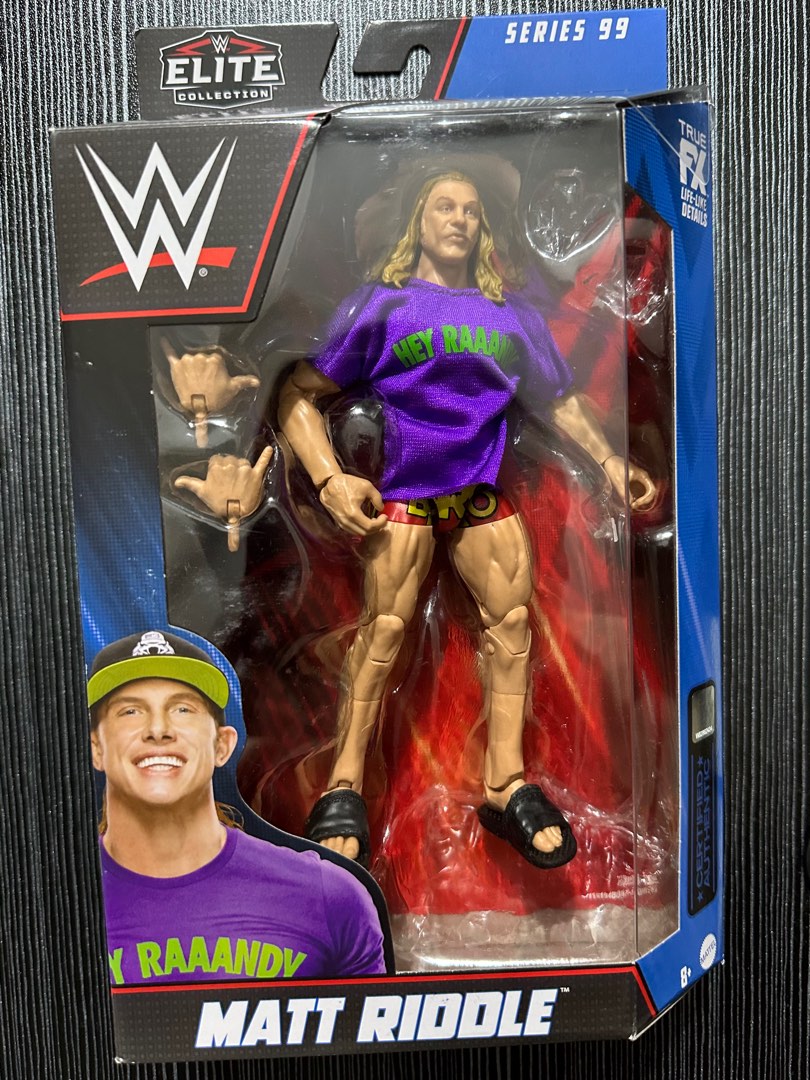 WWE Elite Custom Matt Riddle Loose with Box, Hobbies & Toys, Toys ...