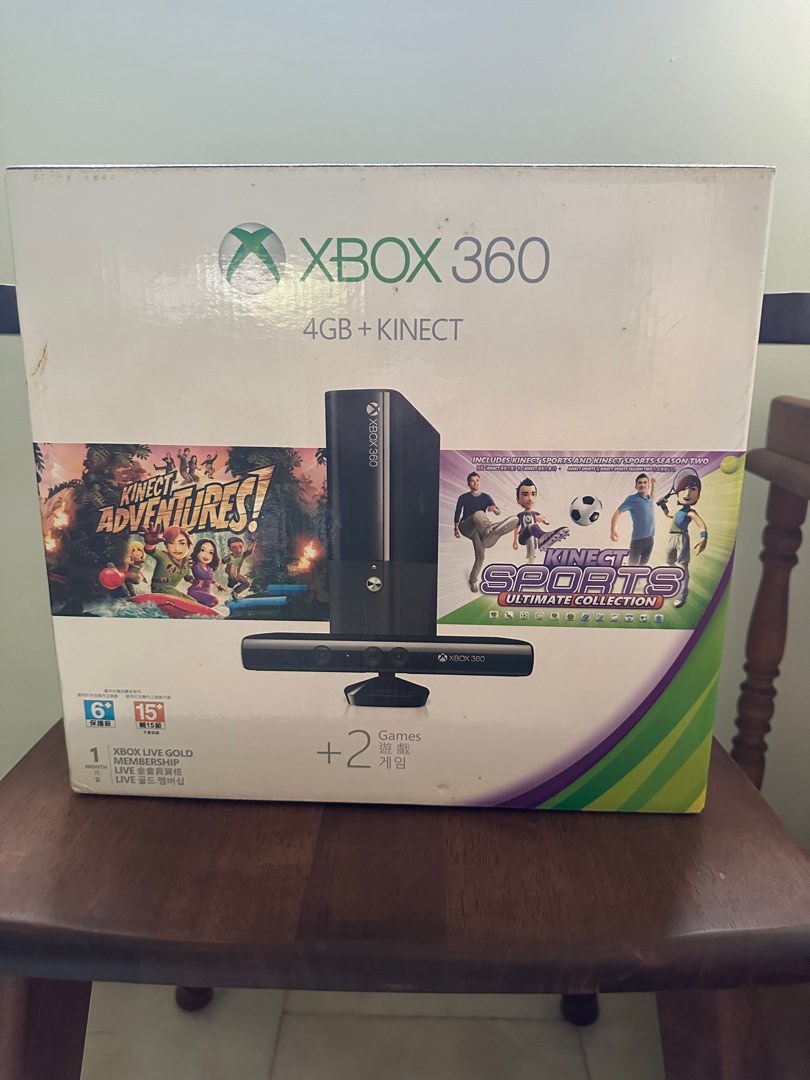 Xbox 360+Kinect and controller, Video Gaming, Video Game Consoles, Xbox ...