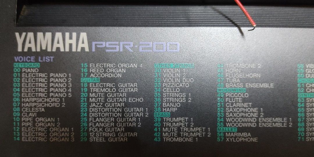 Yamaha Keyboard PSR 200 part sahaja, Audio, Other Audio Equipment on ...