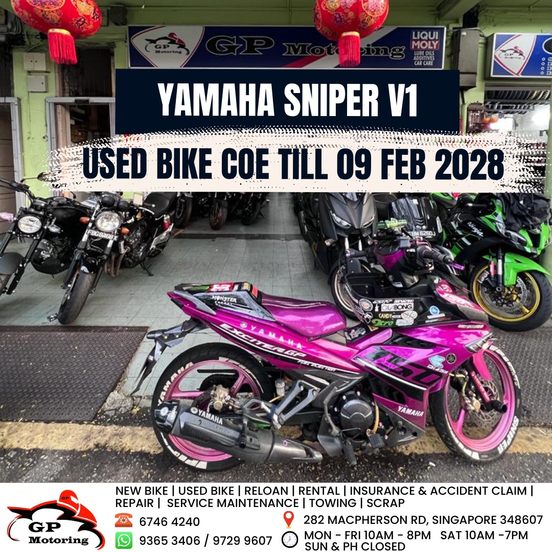 YAMAHA SNIPER V1 T150 | USED BIKE | MODEL 2018 | GP Motoring ...