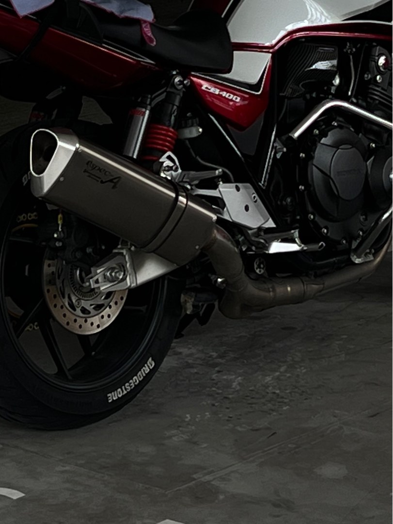 YAMAMOTO CB400 SUPER 4 REVO EXHAUST, Motorcycles, Motorcycle Accessories on Carousell