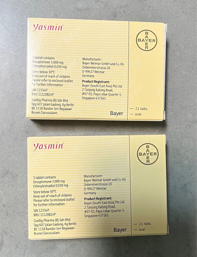 Yasmin - 21 Tabs, Health & Nutrition, Medical Supplies & Tools on Carousell