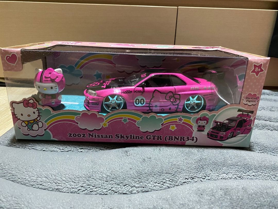 1:24 Sanrio Hello Kitty Nissan Skyline GTR (BNR34), Hobbies & Toys ...
