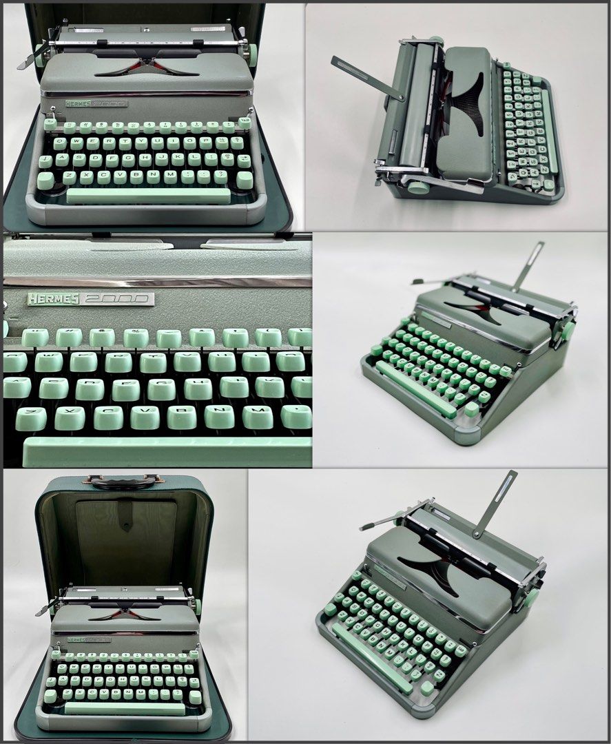 1958 Hermes 2000 typewriter, 興趣及遊戲, 收藏品及紀念品, 古董收藏 - Carousell
