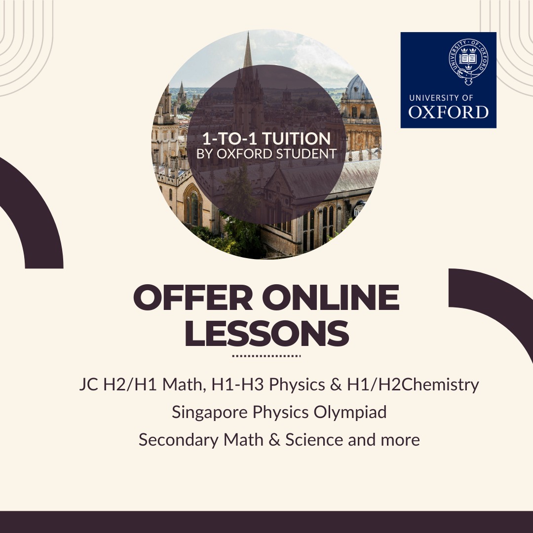1-to-1 tuition by student from University of Oxford - JC/Secondary math ...