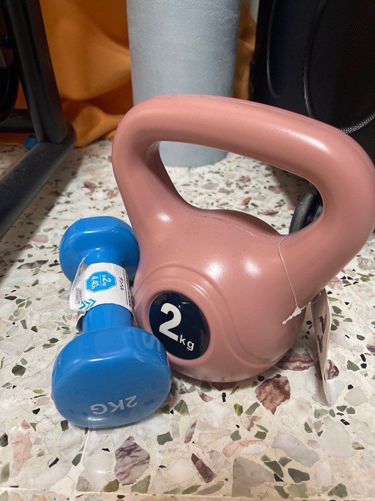 2kg weights, Sports Equipment, Exercise & Fitness, Weights & Dumbbells ...