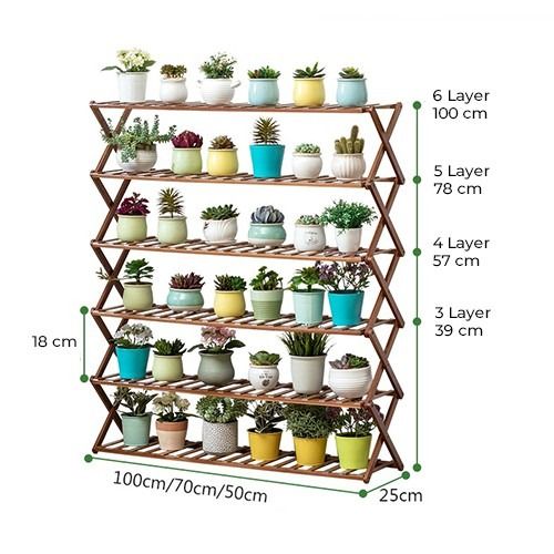 5 and 6 Tier Multi Rack Succulent Plant Pot Rack Planter Rack Balcony ...
