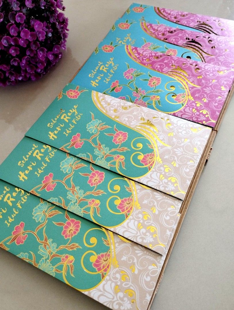 6pcs Dulux paint (SINGAPORE) Batik concept Sampul Raya Packets/ Angpow ...