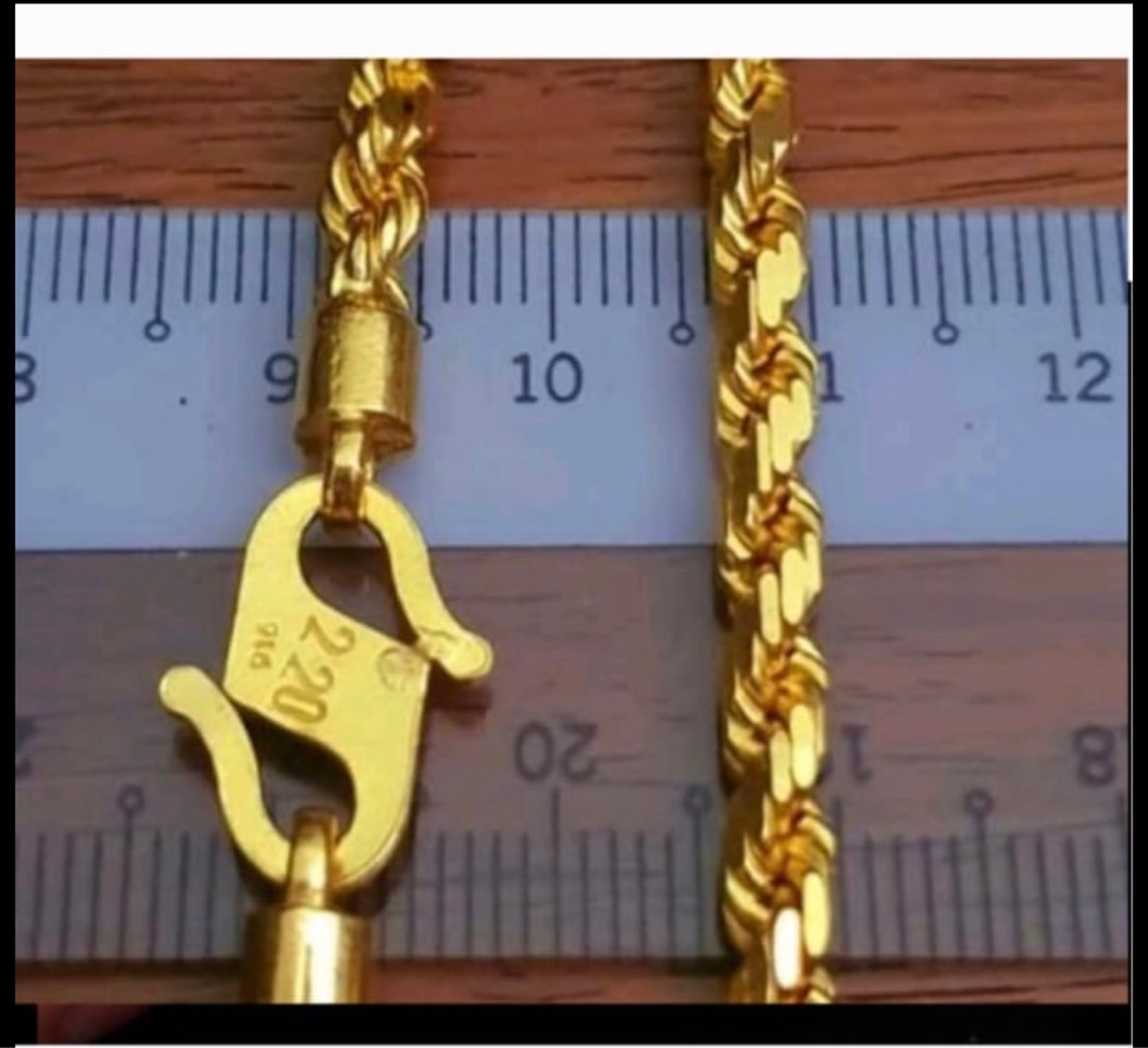 916 gold chain, Women's Fashion, Jewelry & Organisers, Necklaces on ...