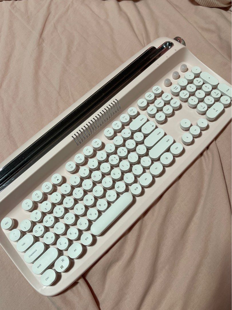 actto w503 retro wireless keyboard (pink), Computers & Tech, Parts & Accessories, Computer ...