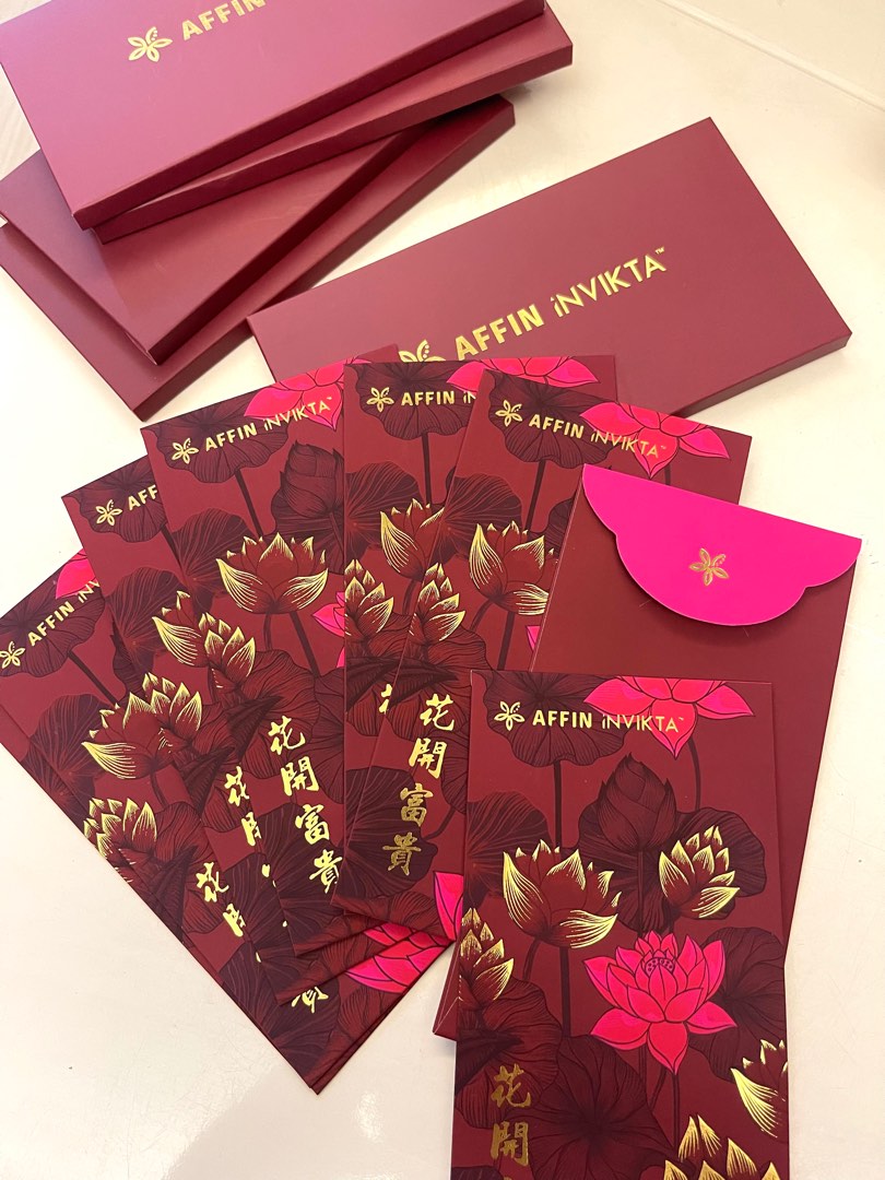 Affin Invikta Angpow Packet 2023 / Red Packet with Box, Hobbies & Toys ...
