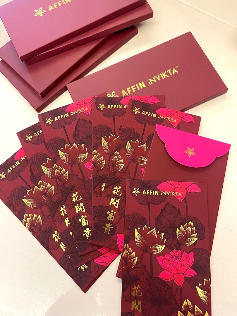 Affin Invikta Angpow Packet 2023 / Red Packet with Box, Hobbies & Toys ...