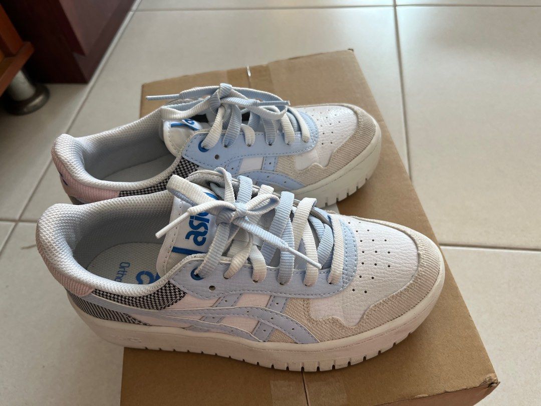 Asics Japan S Platform Women white soft sky, Women's Fashion, Footwear ...