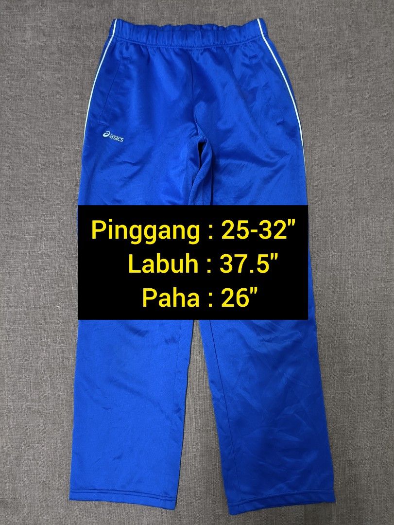 Asics Track Pant, Men's Fashion, Bottoms, Trousers on Carousell