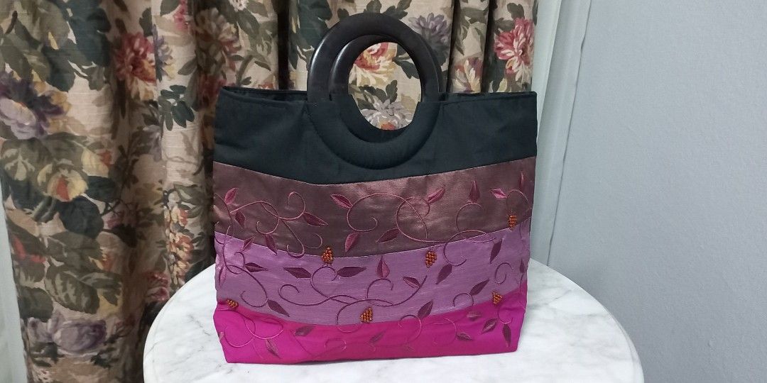 Authentic Handmade Cloth Tote Bag, Women's Fashion, Bags & Wallets ...