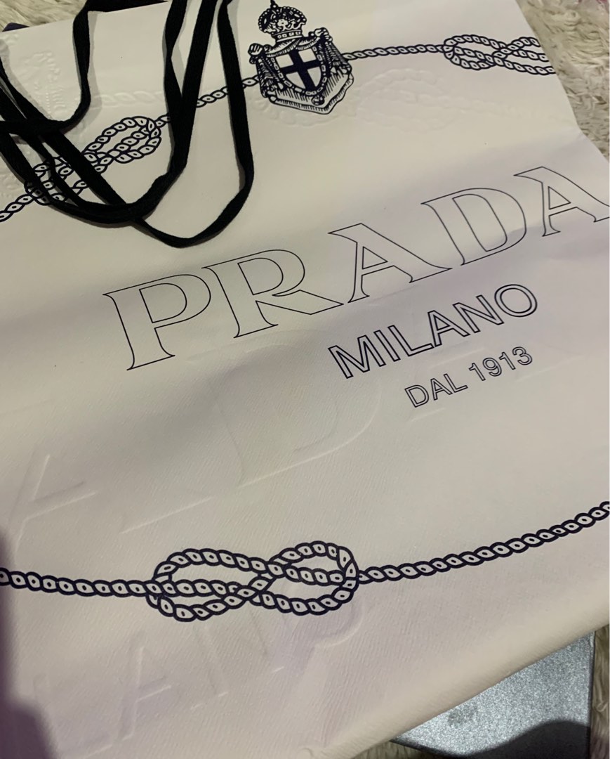 AUTHENTIC NEW PRADA PAPER BAG LARGE on Carousell
