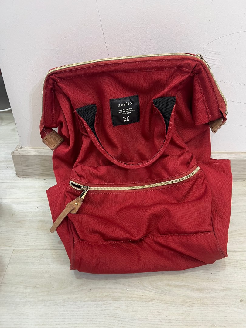 Authentic Red Anello Bagpack, Men's Fashion, Bags, Backpacks on Carousell