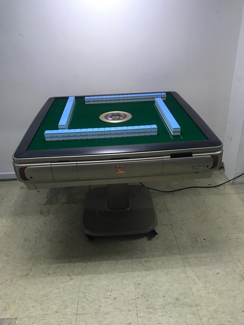 Auto mahjong table (2nd hand), Furniture & Home Living, Furniture ...