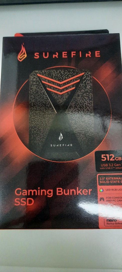 BNIB Surefire Gaming Bunker SSD - 512GB, Computers & Tech, Parts & Accessories, Hard Disks ...
