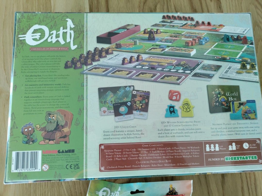 BNIS Oath boardgame with custom sleeves, Hobbies & Toys, Toys & Games ...