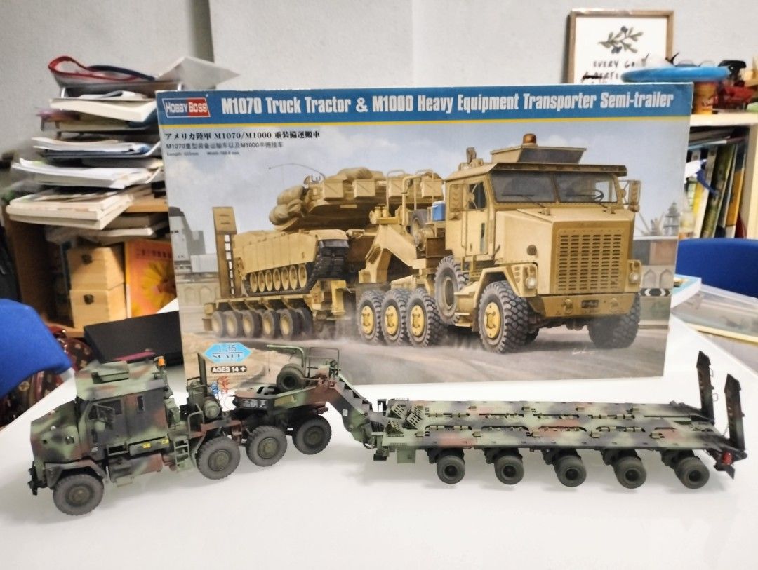 (Built)M1070 Truck and M1000 Heavy Equipment Transporter Semi-trailer ...