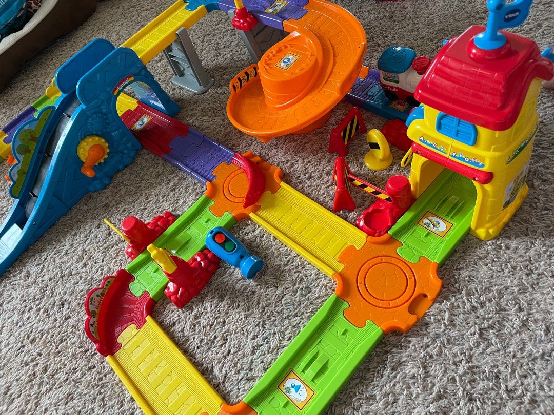 Bundle Vtech Go go Mickey Mouse and train station train set, Hobbies ...