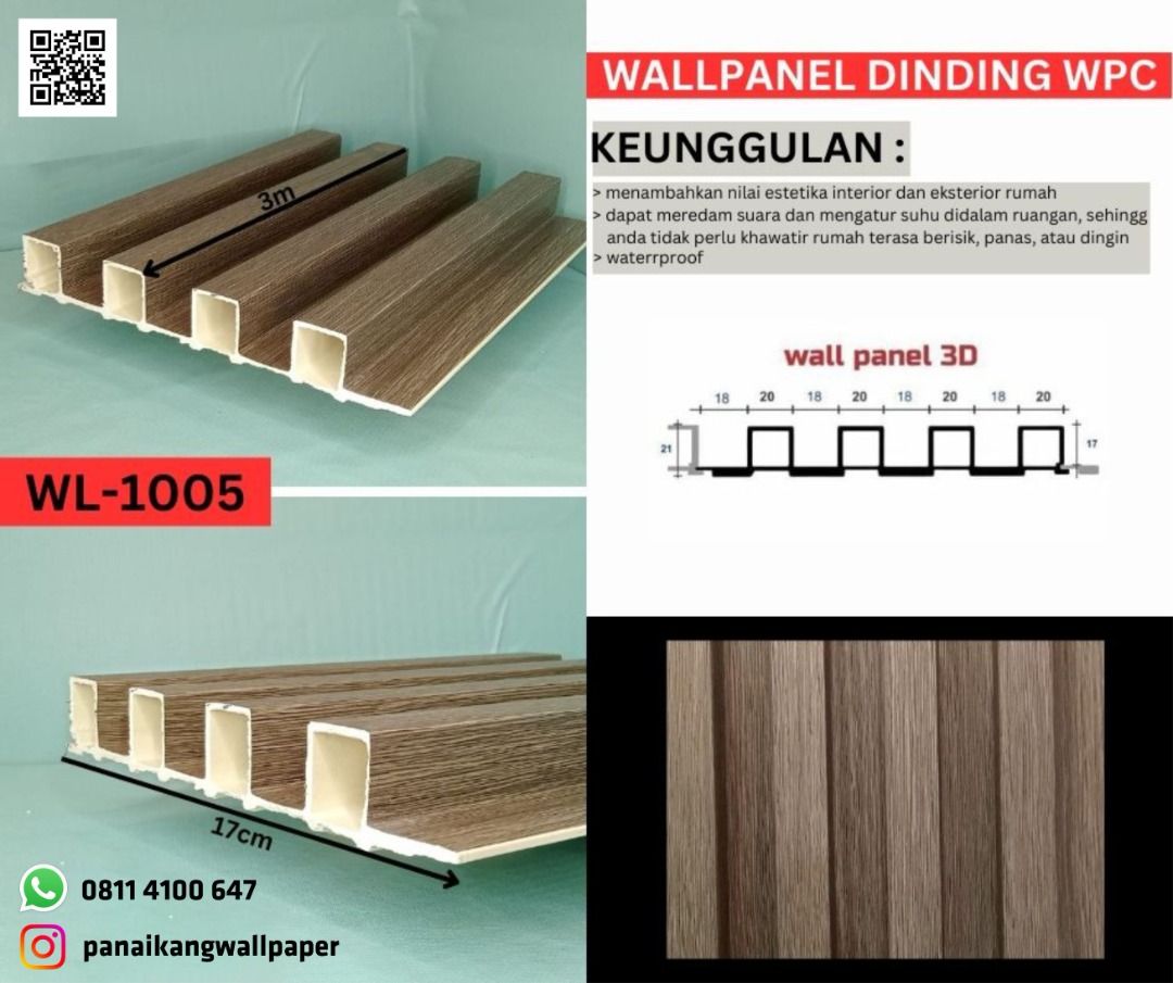 Call 0811 4100 647, Distributor WPC Wall Panel Dinding Makassar, Perabotan Rumah di Carousell