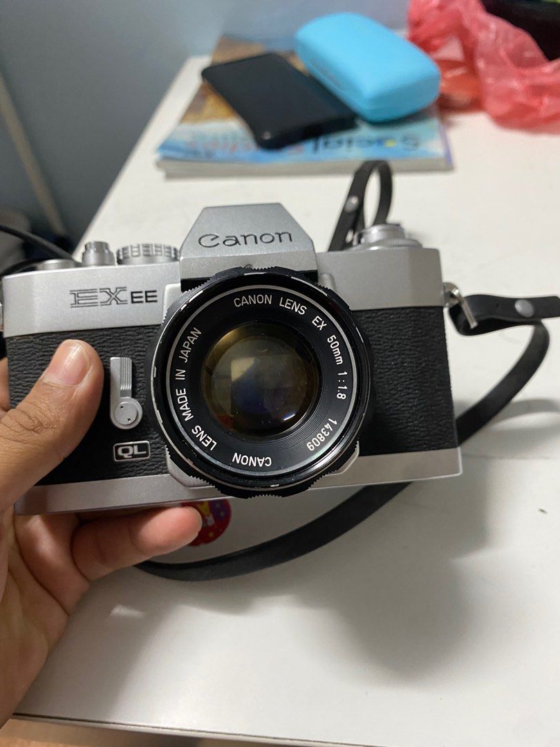 Canon EXee film camera, Photography, Cameras on Carousell