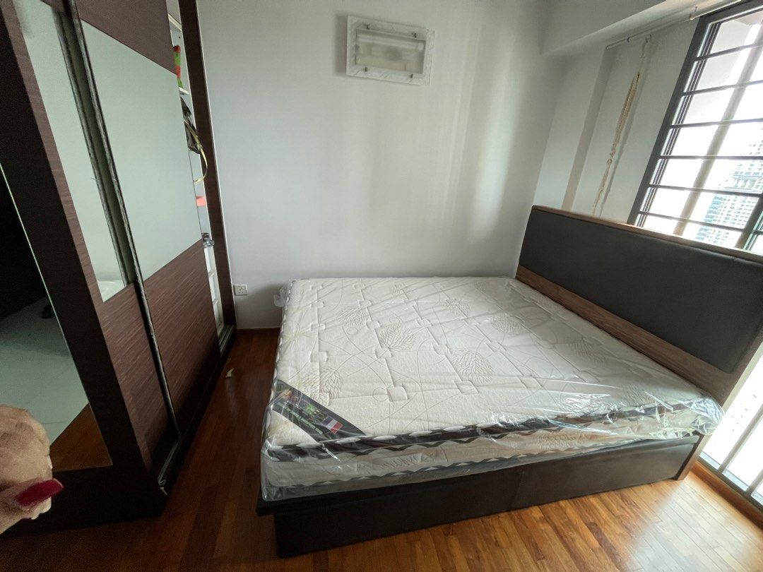 Cellini bed frame with storage , Furniture & Home Living, Furniture ...