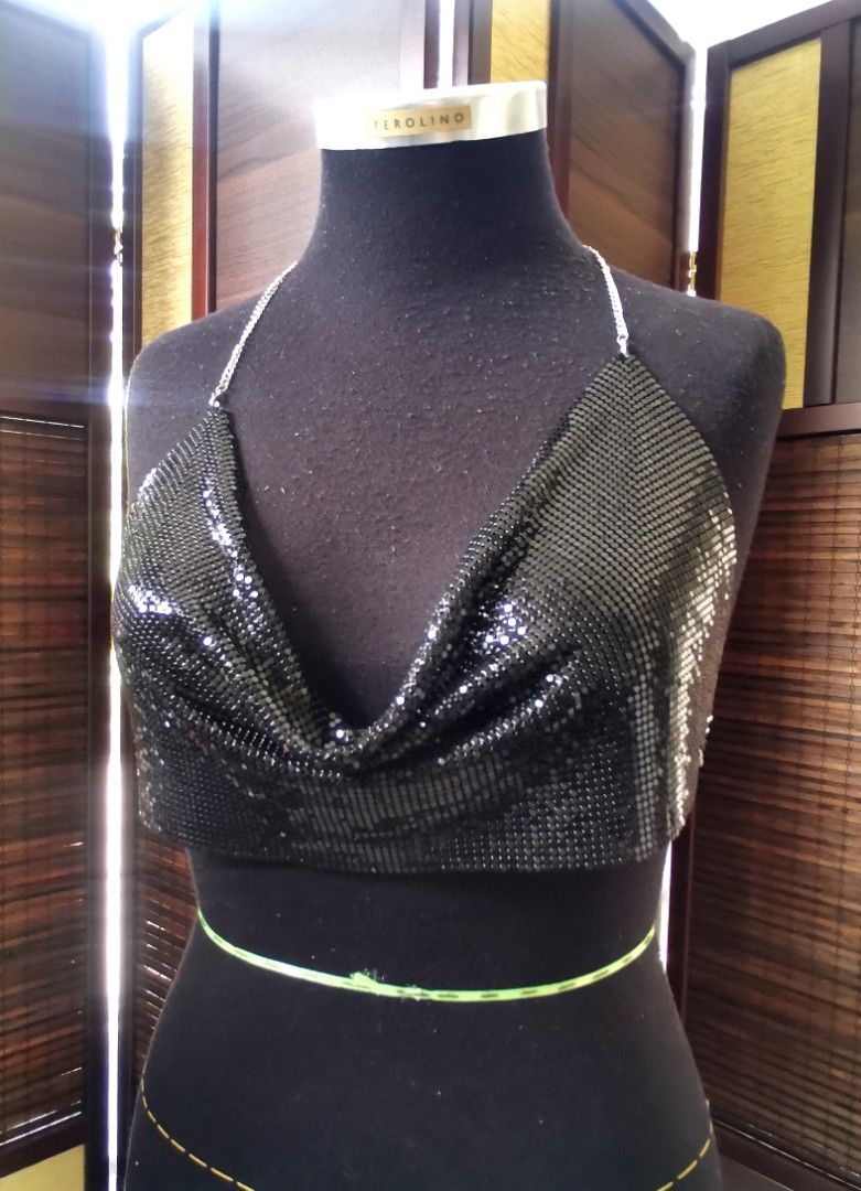 Chainmail Halter Top, Women's Fashion, Tops, Others Tops on Carousell