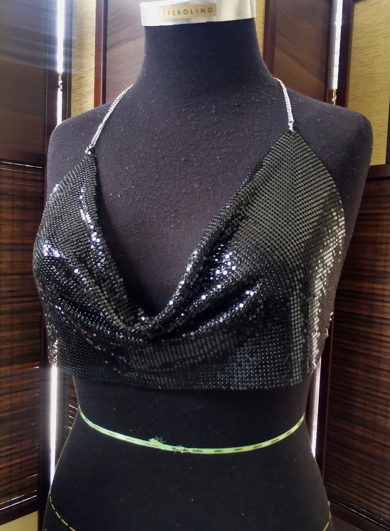 Chainmail Halter Top, Women's Fashion, Tops, Others Tops on Carousell