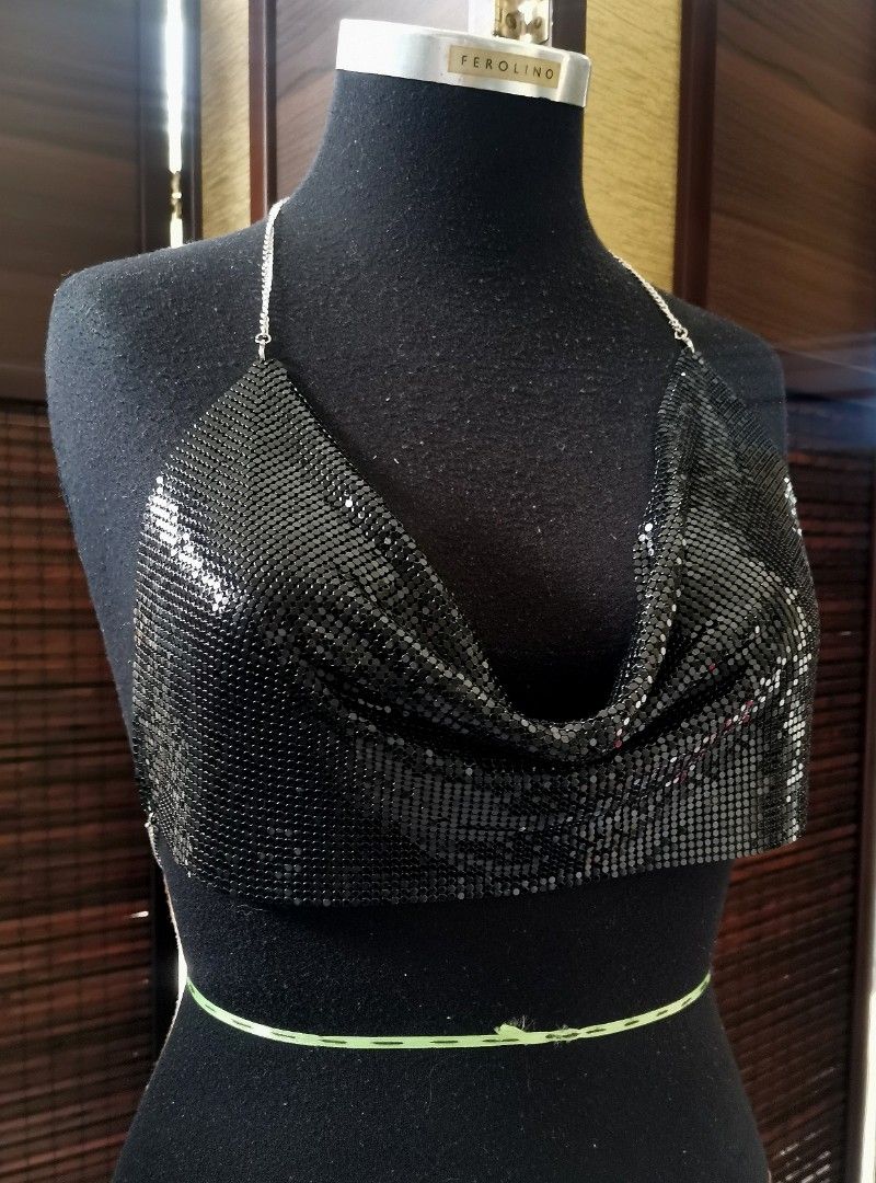 Chainmail Halter Top, Women's Fashion, Tops, Others Tops on Carousell