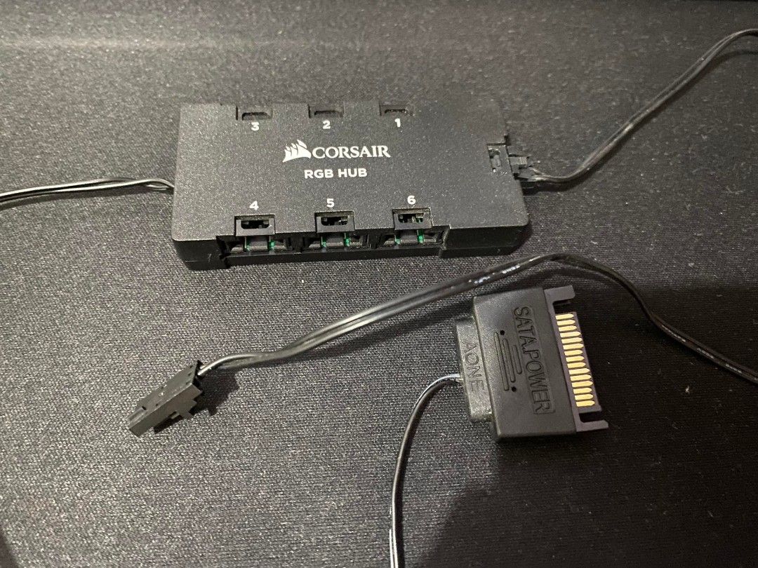 Corsair RGB Hub 6 port, Computers & Tech, Parts & Accessories, Cables ...