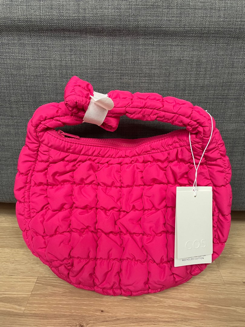 (INSTOCK) COS Quilted Mini Bag (Bright Pink), Women's Fashion, Bags ...