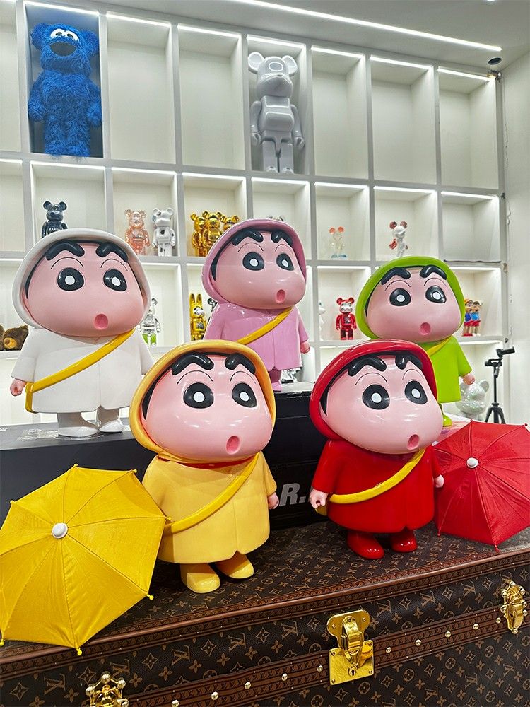 CRAYON SHINCHAN 1:1 LIFE SIZE RAINCOAT SERIES 43CM FIGURINE WITH FREE ...
