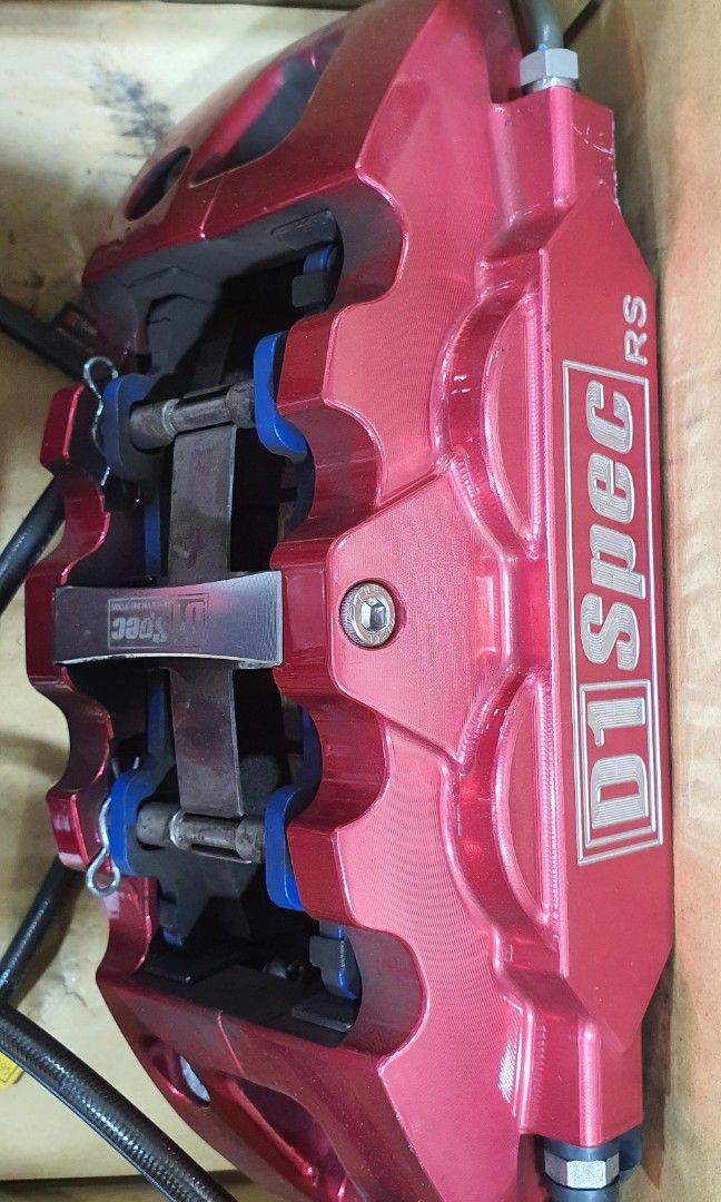 D1 spec anodizing red brake caliper, Car Accessories, Accessories on ...