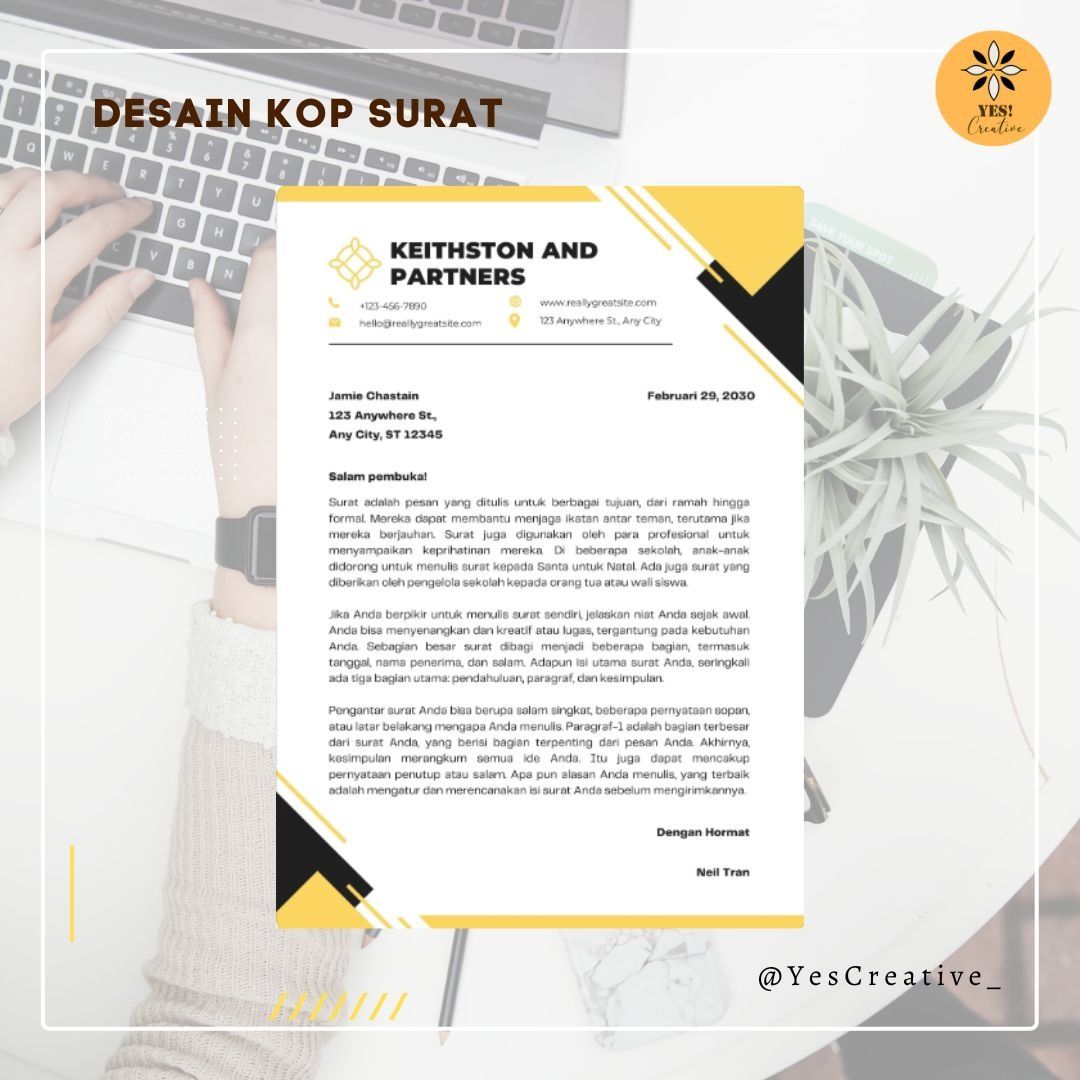 Desain Kop Surat (PNG & Word), Desain & Kerajinan Tangan, Karya Seni di Carousell