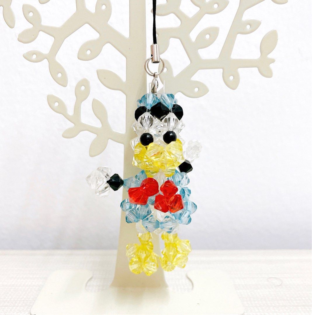 Disney Beaded Donald Duck Strap Keychain , Hobbies & Toys, Collectibles ...