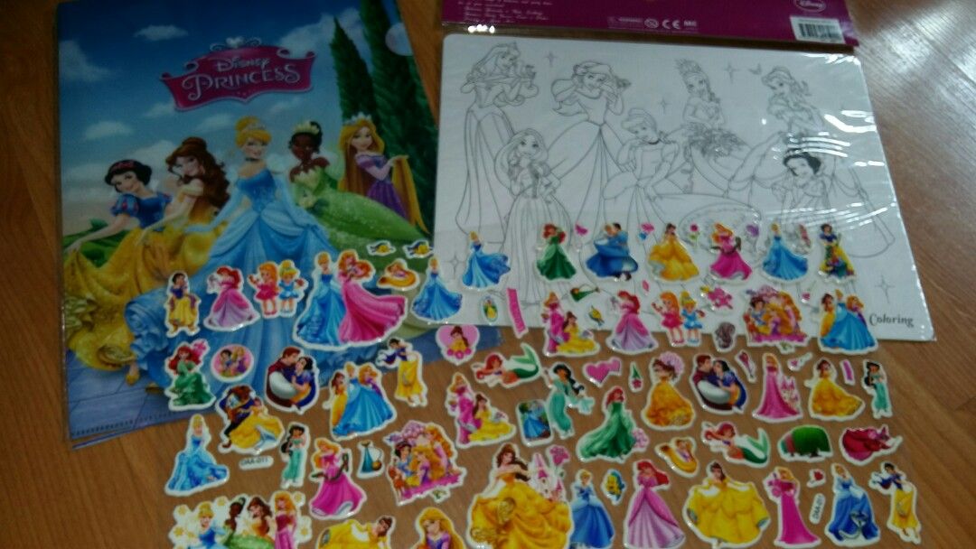 Disney Princess activity book, stickers, magazines and board game ...